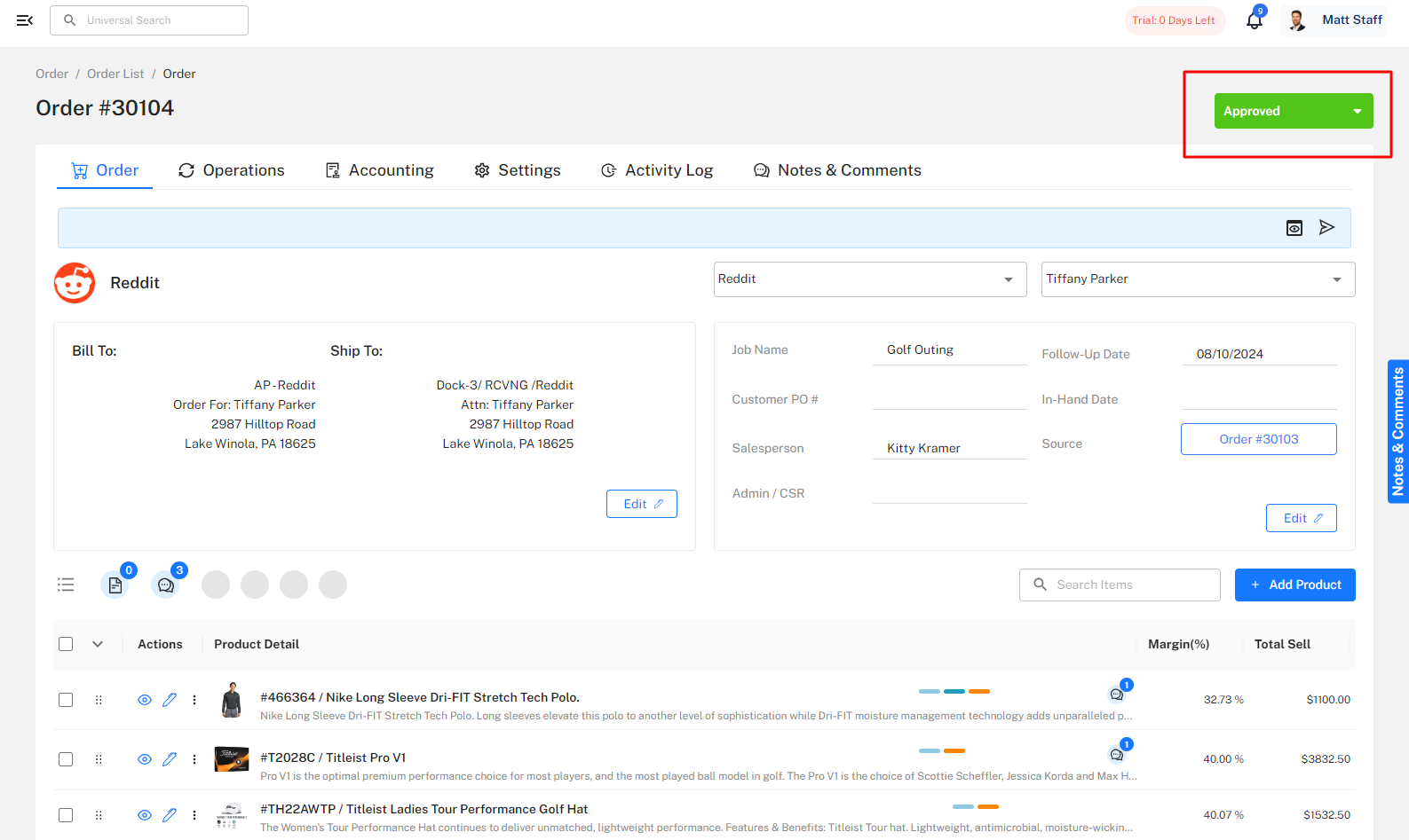 How To Reset Order Approval Status – OMG Presentations & Order Management