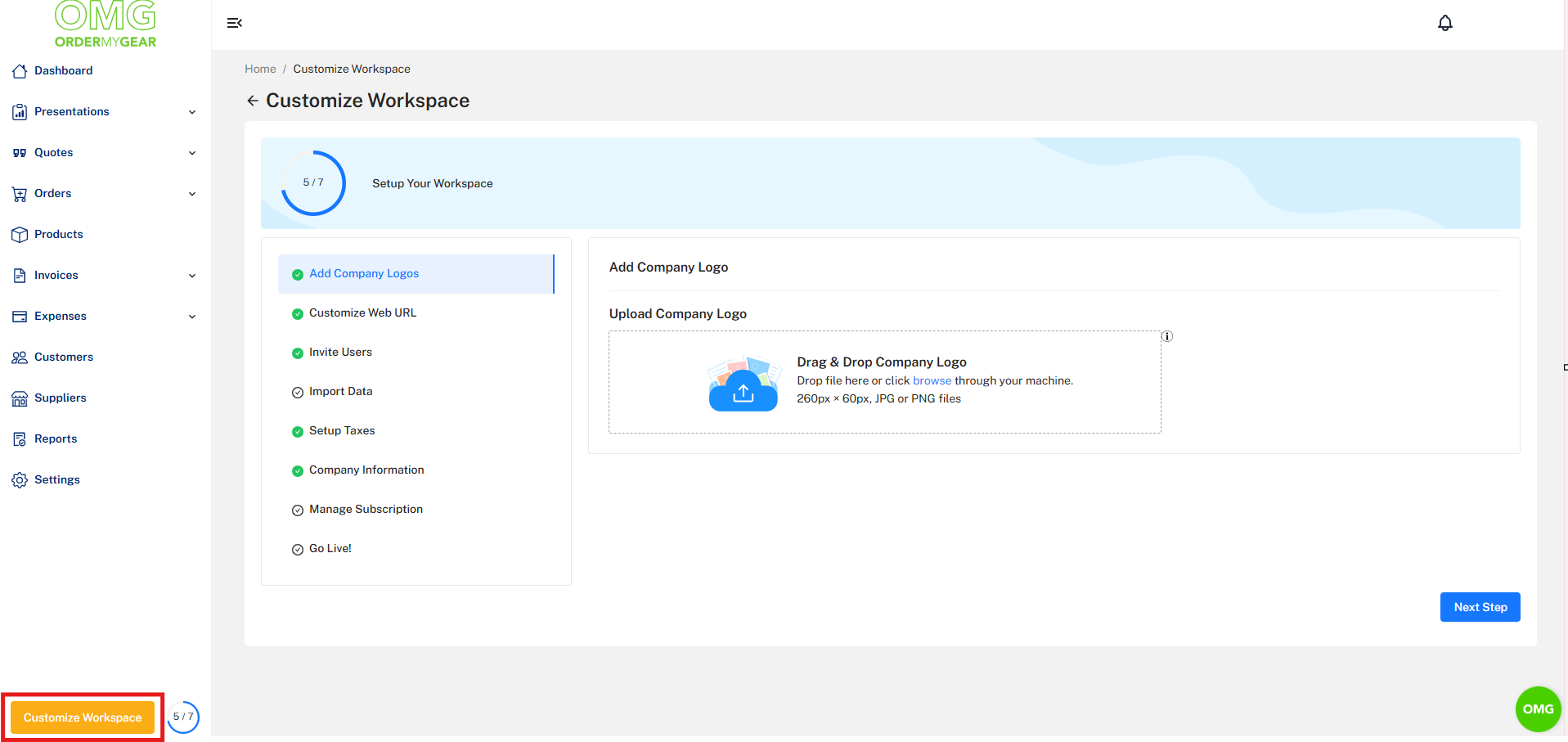 How to Customize Your Workspace – OMG Presentations & Order Management